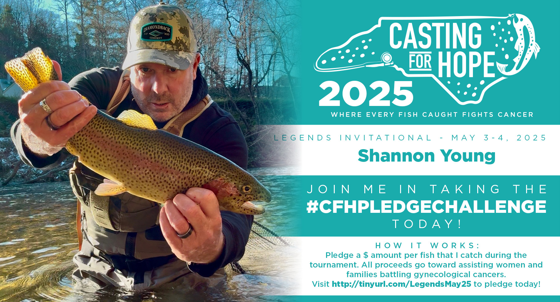 Shannon Young : Fundraising Page for LEGENDS INVITATIONAL SPRING 2025 - Casting for Hope