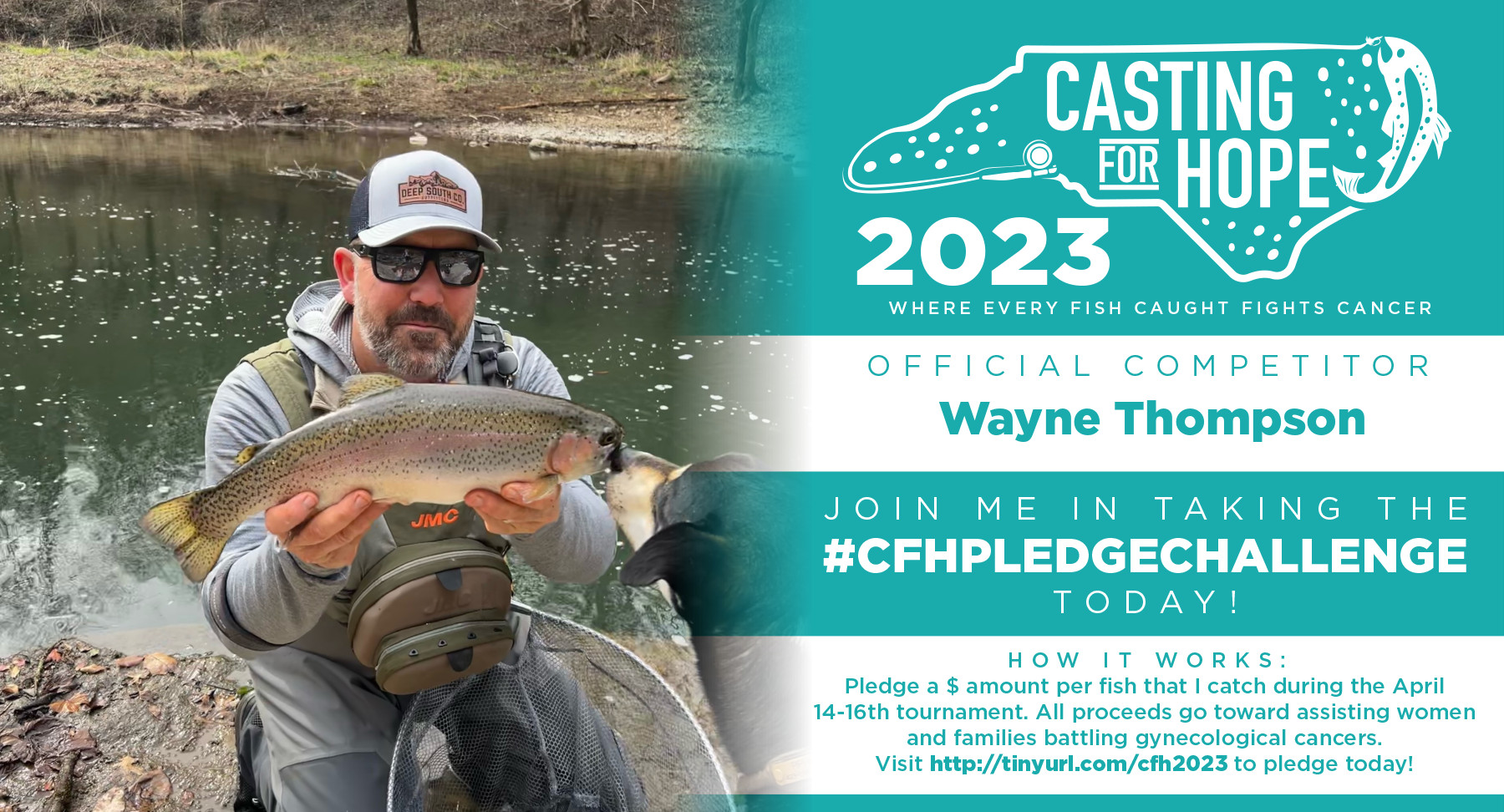 Wayne Thompson: Fundraising Page for 12th Annual Casting for Hope -- APRIL 14-16 2023 - Casting ...
